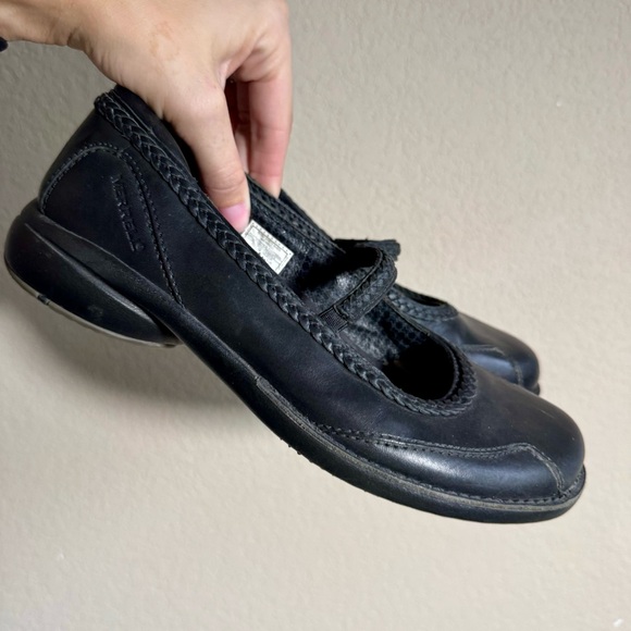 Merrell | Shoes | Merrell Tetra Sprite Black Leather Mary Jane Shoes 75 ...